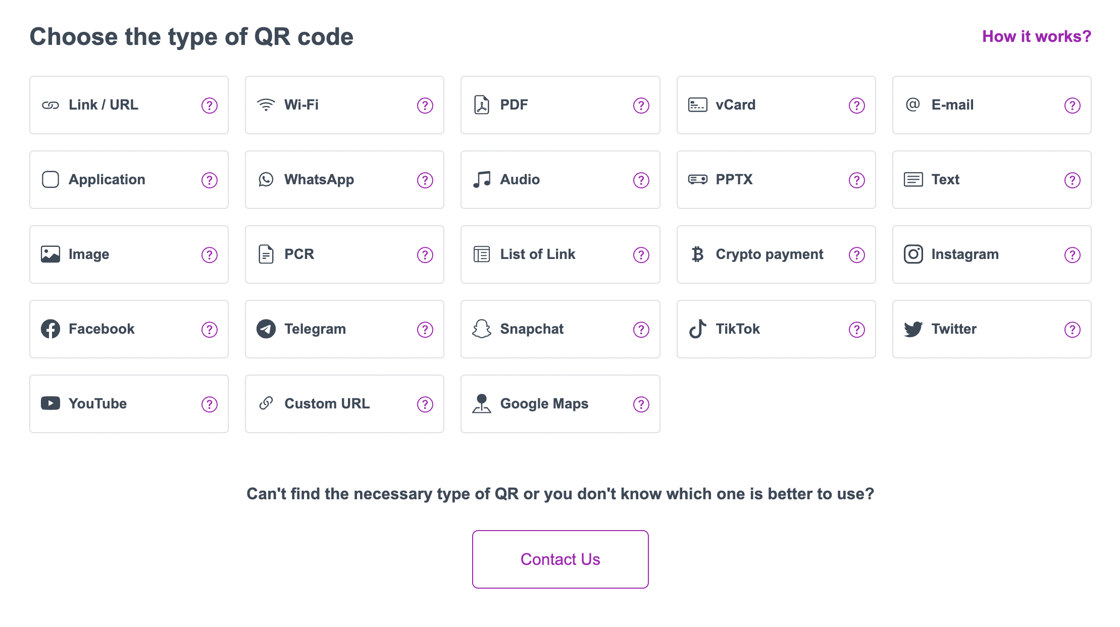 How to create a dynamic QR Code for an unknown destination URL
